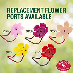 Perky-Pet 217 Window Mount Plastic Hummingbird Feeder with Perches - 8 oz Outdoor Garden Décor Hummingbird Feeder,  iridescent color