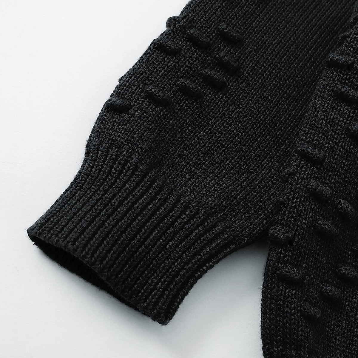 Kids Knitted Crewneck Top Sweater Solid Color Outfit for Little Girl Cardigan 6t