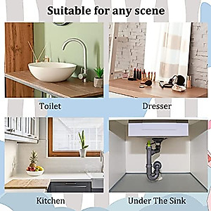 Argox Bathroom Organizer Countertop, Bathroom Finishing Countertop, Countertop Storage, Counter Storage, Storage Under The Sink,Transparent Bathroom Shelf