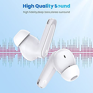 Wireless Earbuds for Google Pixel 7 Pro, 5.2 Bluetooth Headphones Noise Cancelling Ear Buds with Mic Touch Control HiFi Stereo for iPhone 14 Pro Max Samsung Galaxy S23 Ultra S22 OnePlus 11 10T Android