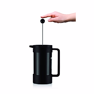 Bodum Bean Sustainable French Press Coffee Maker, 34 Ounce, Black