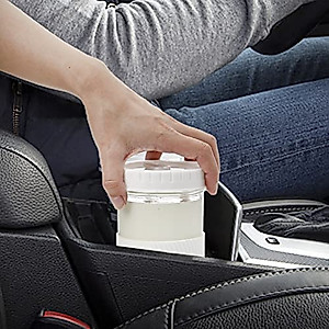 Youeon 4 Pack 24 Oz Reusable Boba Cup with Lids and Straw, Iced Coffee Cups Glass Smoothie Cups, Bubble Tea Cups Mason Jar Cups with Silicone Sleeve, BPA Free, Dishwasher Safe, 2 Colors