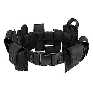 KDKDXV 10 in 1 police Utility Belt Tactical Security Guard Duty Belt Versatile Military Modular Equipment System Molded Duty Belt Set for Law Enforcement