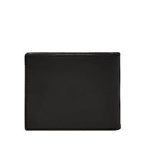 Fossil Men's Derrick RFID Bifold with Flip ID, Black