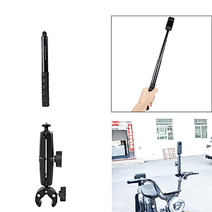 PellKing Suction Car Mount for Insta360 x4, x3, x2, x,One RS,R Compatible with GoPro Max Camera 5 in 1 Suction Mount Kit for Action Cameras (Includes 44.9-inch Selfie Stick)