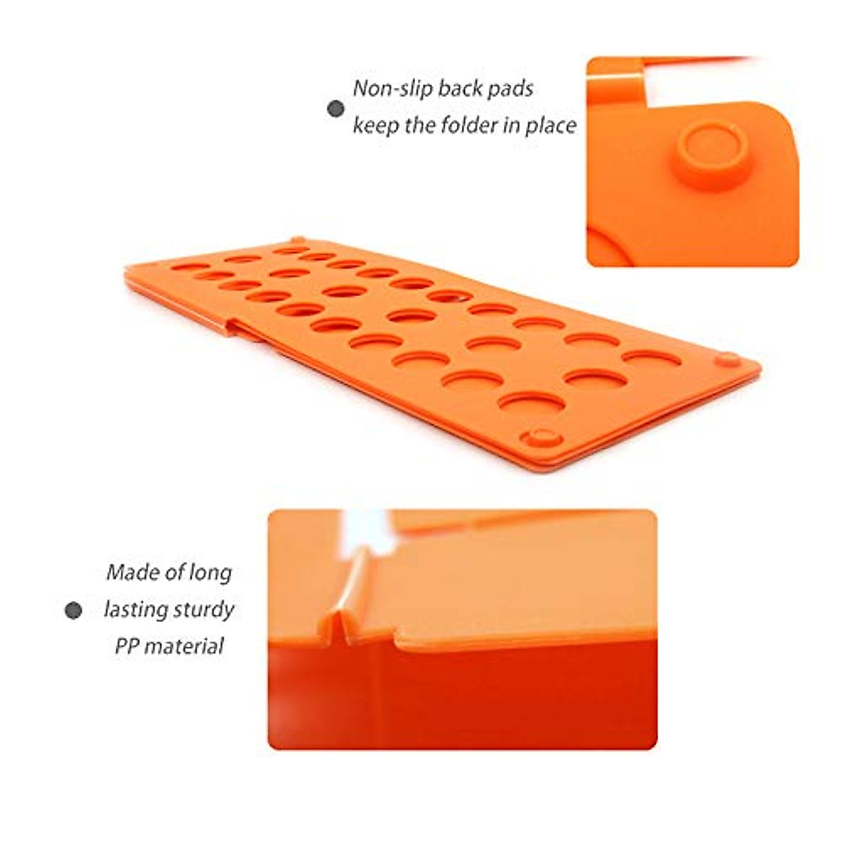 Sutekus Clothes Folder Shirt Folding Board T-Shirt Folder Easy and Fast Flip Fold for Adults & Kids (Red)