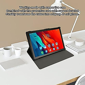 ICRPSTU 10.1 Inch Tablet, Tablet Dual Speakers Octa Core Processor 8GB 256GB 100-240V Green for Android 12 for Home (US Plug)