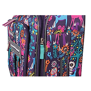 Lily Bloom Carry On Expandable Design Pattern Luggage With Spinner Wheels For Woman (20in, Wildwoods)
