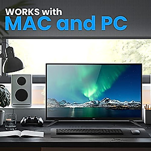 32-inch 728p HD DLED Television - Hi-Res Flat Screen Monitor TV with HDMI, RCA, Multimedia Disk Combo, Headphones, Full Range Stereo Speaker, Mounts on Wall, Works w/Mac PC, Includes Remote Control