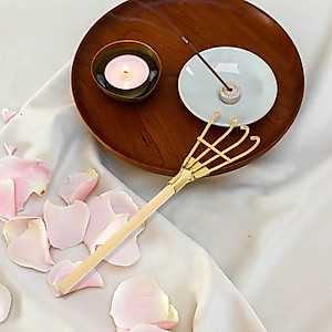 5pcs Incense Gray Iron Rake Bonsai Digging Rake Small Ashes Rakes Small Gardening Tools Tine Desktop Rake Iron Small Rakes Small Garden Rake Small Iron Rakes Rake for Transplanting