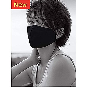 Pack 3 Dust Mouth Mask - All Cotton - Reusable Cloth Comfy Breathable Material Black Pack 3pcs