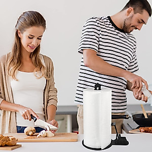 Onlycee Bulldozer Paper Tower Holder Kitchen Standing Countertop Paper Towl Roll Stand Rack Dispenser