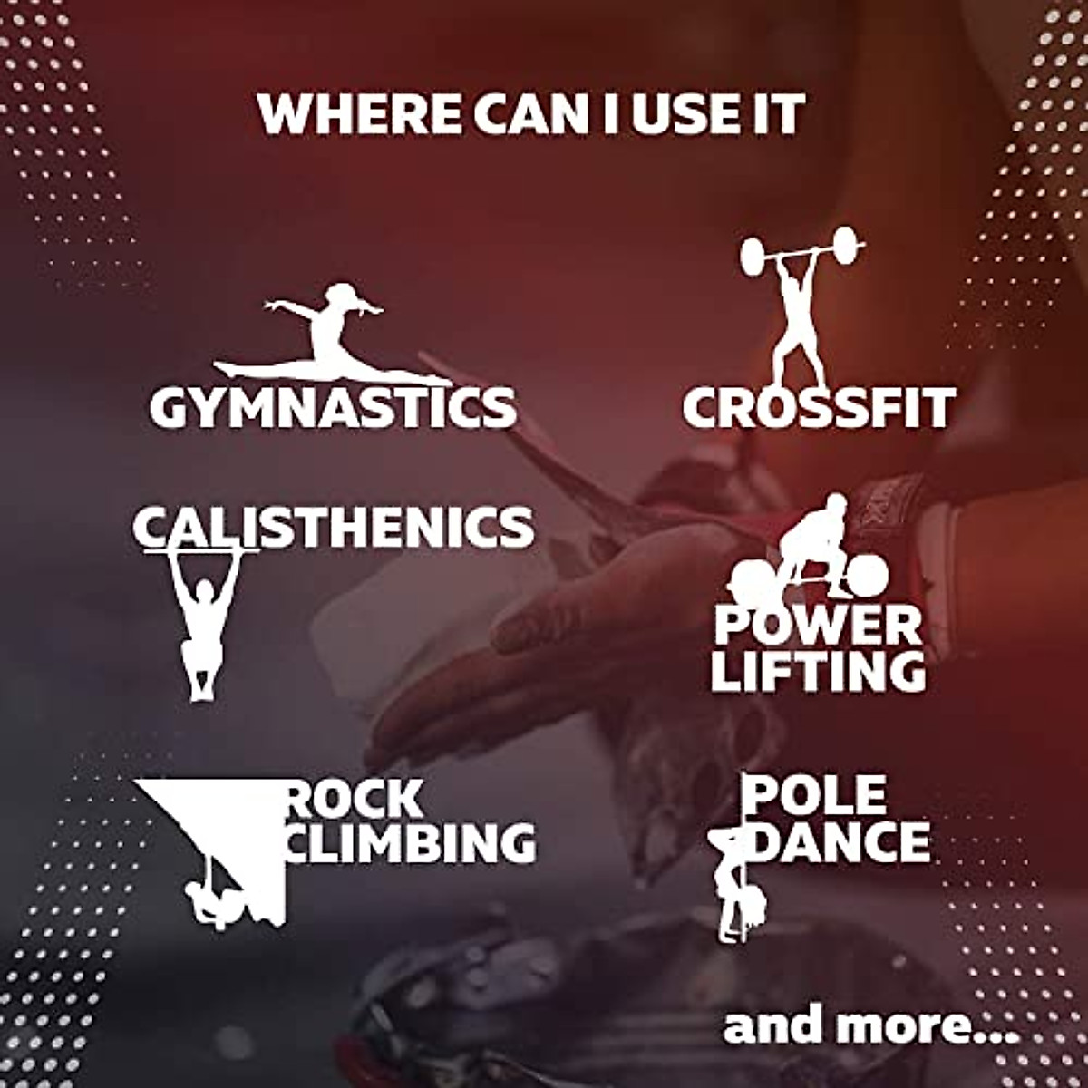 PICSIL Chalk Block - Magnesium in Block or Dust for Gymnastics, Climbing, Weightlifting, Dance Bar, Crosstraining. Make The Best Grip in All Your Activities (8 Blocks/57gr (456gr))