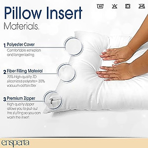 Ensperta Pack of 2 18x18 Outdoor Waterproof Orange Throw Pillow Covers and Inserts Included Decorative Square Cushion Patio Pillows for Patio Furniture (Orange Tiger)