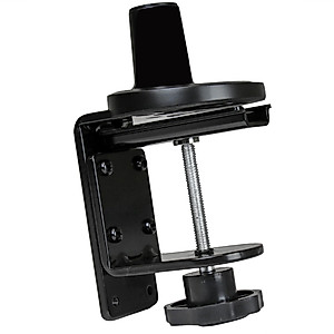 StarTech.com Desk Clamp Monitor Mount - Adjustable - Supports Monitors 12” to 34" (15.4lb/7kg) - Full Motion Slim VESA Mount Monitor Arm - Desk & Grommet Clamp -Black, TAA (ARMSLIM)