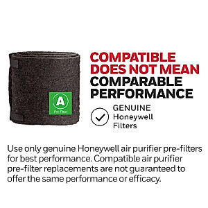 Honeywell HRF-AP1 Universal Carbon Air Purifier Replacement Pre-Filter A, 1-Pack - Allergen Air Filter Targets Dust, VOC, Pet, Kitchen, and Wildfire/Smoke Odors