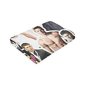 Blanket Jensen Ackles Soft and Comfortable Warm Fleece Blanket for Sofa,Office Bed car Camp Couch Cozy Plush Throw Blankets Beach Blankets
