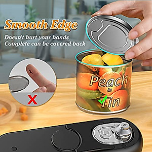 Morole Electric Can Opener with Replaceable Blade and Rechargeable 1000mAh Battery, Auto Electric Can Opener of One Button - Smooth Edge, Food Safe