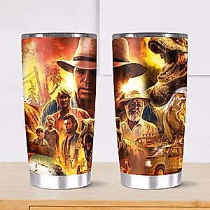 Tumbler Insulated Stainless Steel 20 oz the Tea lost Hot world Iced jurassic Cold park Wine Coffee Cup Mug Suit for Home Office Travel