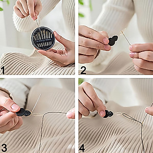 Sewing Kit, 16 Threads Sewing Kit with Magnifier, Portable Travel Sewing Kit Family Sewing Thread Accessories Supplies, Needle and Thread Accessories DIY Sewing Supplies, Great Gift for Family Home