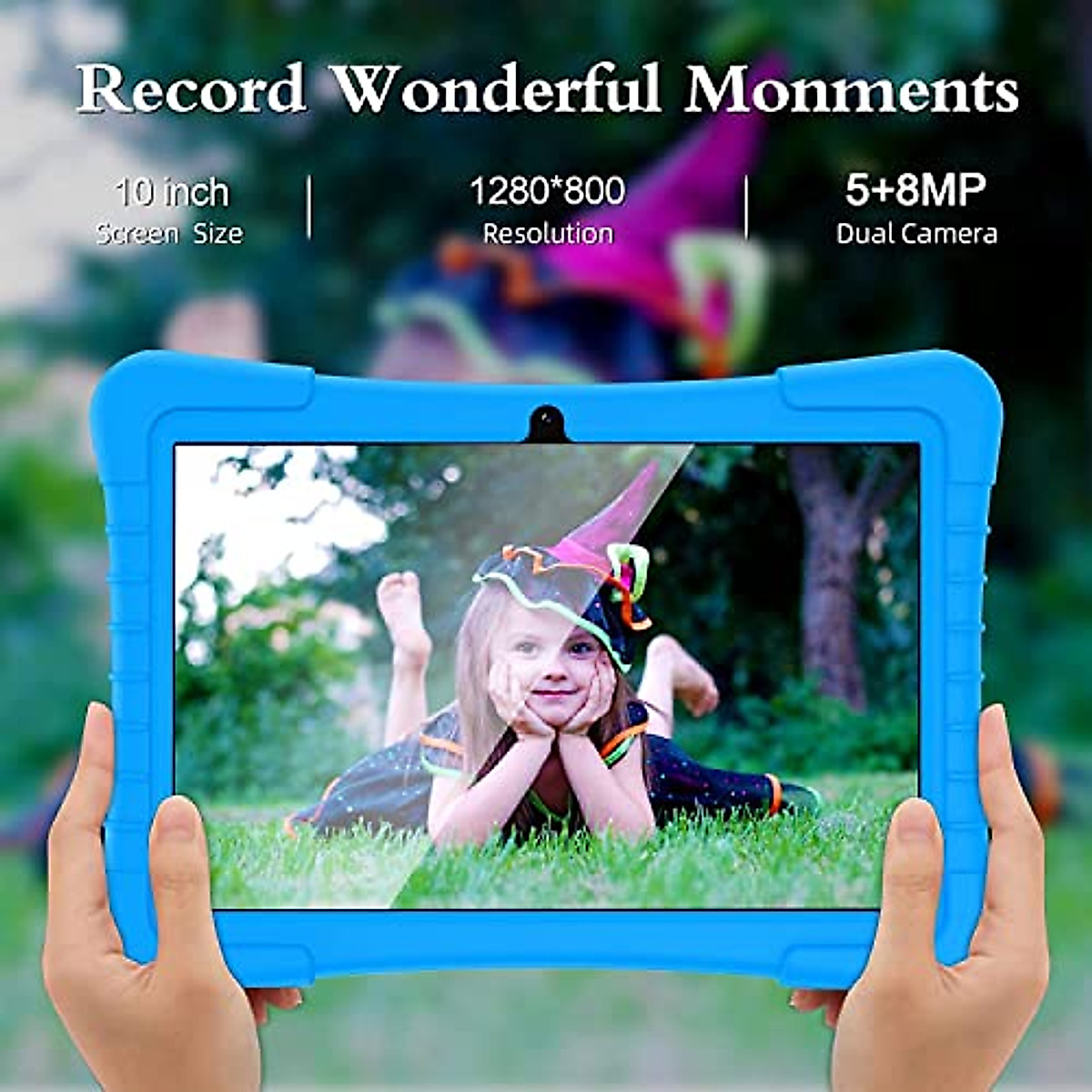 Kids Tablet, 10 inch Tablet for Kids 64GB ROM+512GB Expand Android Tablets, Tablet APP Preinstalled & Parent Control Kids Education with WiFi, 8000mAh batery, Dual Camera, Netflix, YouTube