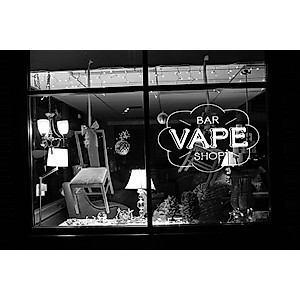 Wall Vinyl Sticker Decal Vaporizer Vape Pen Store Shop Smoke E Cigarettes Liquid Coil Indoor Outdoor Sign Logo SA725