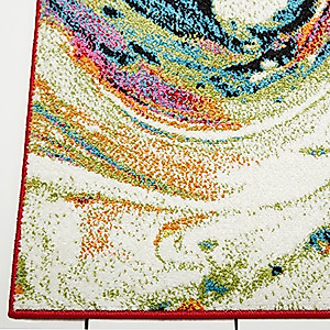 Home Dynamix Splash Avant Area Rug 7'10"x10'2, Abstract White/Pink/Yellow/Blue