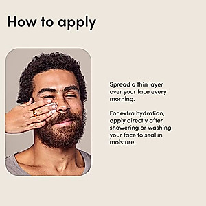 hims everyday moisturizer for men - Energize Skin, Lock in Hydration - Hyaluronic Acid, Shea Butter, Lightweight Formula, Ocean Scent - Vegan, Cruelty-Free, No Parabens - (1oz)