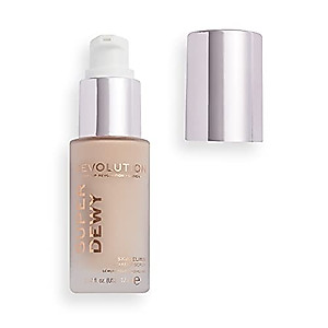 Makeup Revolution Superdewy Make Up Serum, Light Coverage Makeup Foundation, Leaves A Dewy Finish, Vegan & Cruelty Free
