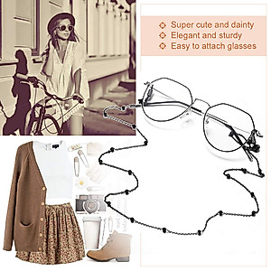 Black Chain for Glasses Women Sunglasses Chains Lanyard Chains