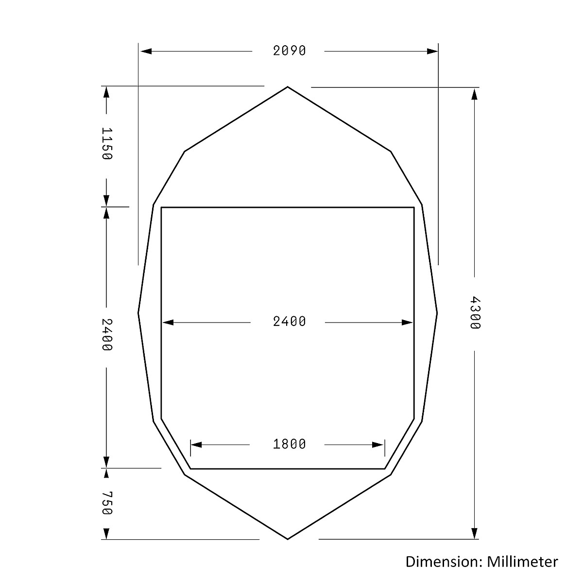 HEIMPLANET Backdoor V2, 4 Person Tent, Inflatable Camping Tent, Outer Tent and Tent Floor - 5000mm, No Tent Poles Required, Supports 1% for The Planet (4-Season)
