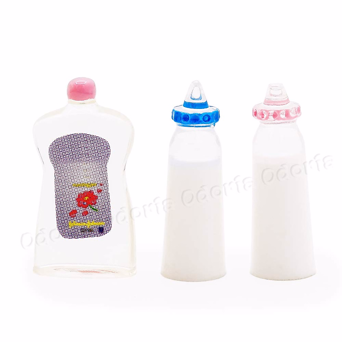 Odoria 1/12 Miniature Baby Bottles Bibs Dollhouse Nursery Accessories