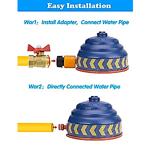 HCFJEH Outdoor Water Sprinkler for Kids and Toddlers - Backyard Red Shake Spinning Water Spray Rocket Toy for Summer Splashing Fun for 3 4 5 6 7 8 Year Old Boys Girls Gift…