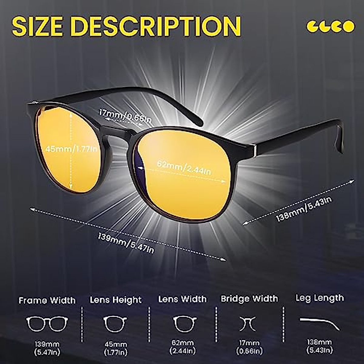 IBOANN 3 Pack Blue Light Blocking Glasses Women/Men, Fake Vintage Eyeglasses with Clear Lens,Fashion Round Retro Frame