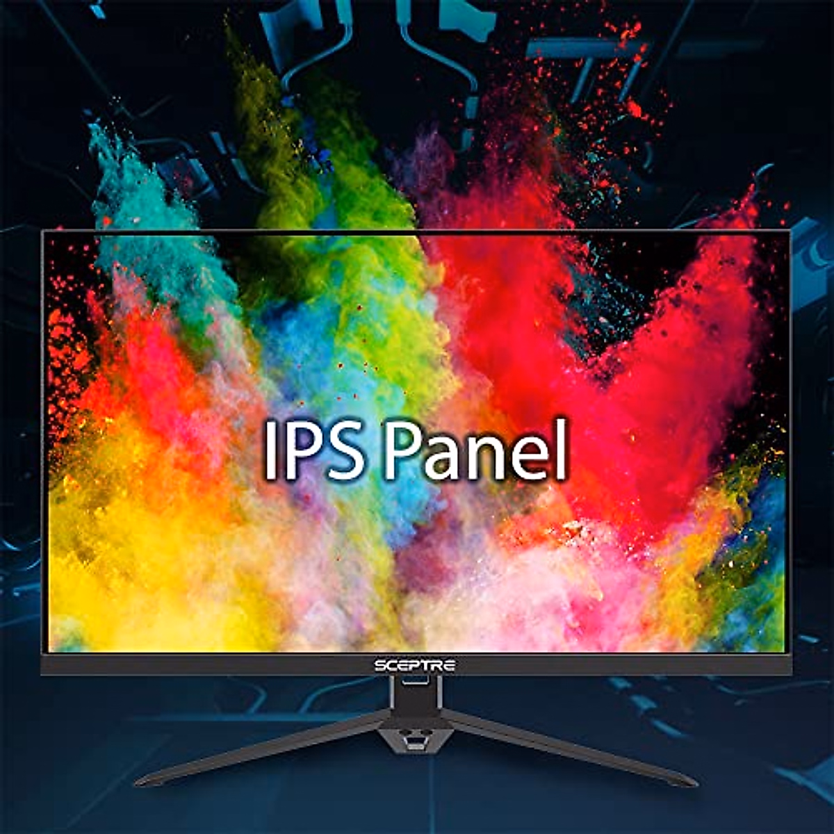 Sceptre 27-inch IPS Gaming Monitor up to 165Hz DisplayPort HDMI 300 Lux Build-in Speakers, Machine Black (E278B-FPT168)