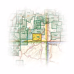 Grand Gulch, Cedar Mesa Plateau Map [BLM - Monticello Field Office] (National Geographic Trails Illustrated Map, 706)