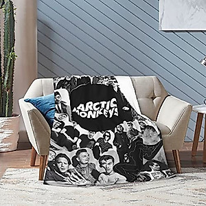 STYLOPUNK Alternative Rock Arctic Music Monkeys Throw Blanket Lightweight Flannel Blankets Novelty Fleece Bed Blanket All Seasons 60"X50"