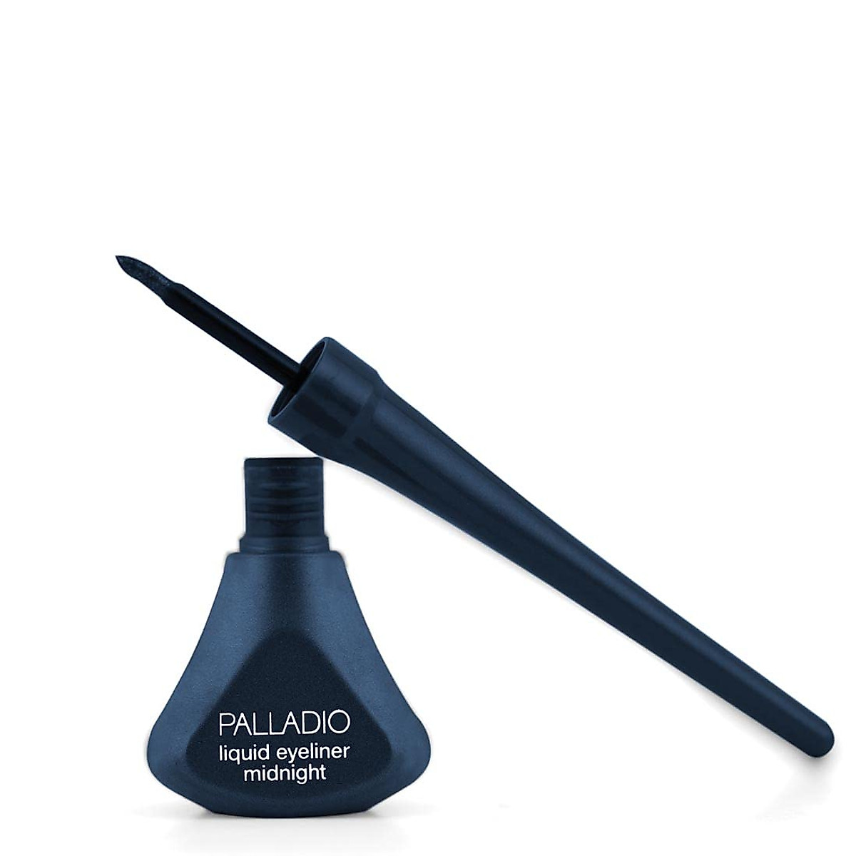 Palladio Liquid Eyeliner, Highly Pigmented and Waterproof Eyeliner, For Intense Eye Definition, Smear-proof Eyeliner Liquid, Includes Easy Grip Wand and Felt Tip Eyeliner Applicator, Midnight