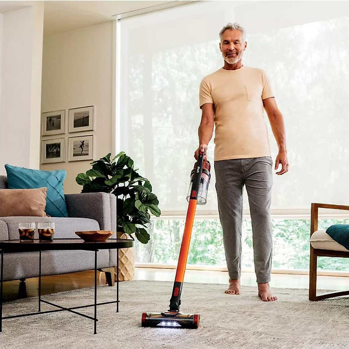 Shark IZ142 Impact Pet Pro Cordless Vacuum with Zero-M Orange (Renewed) CRTSRKIZ142RB