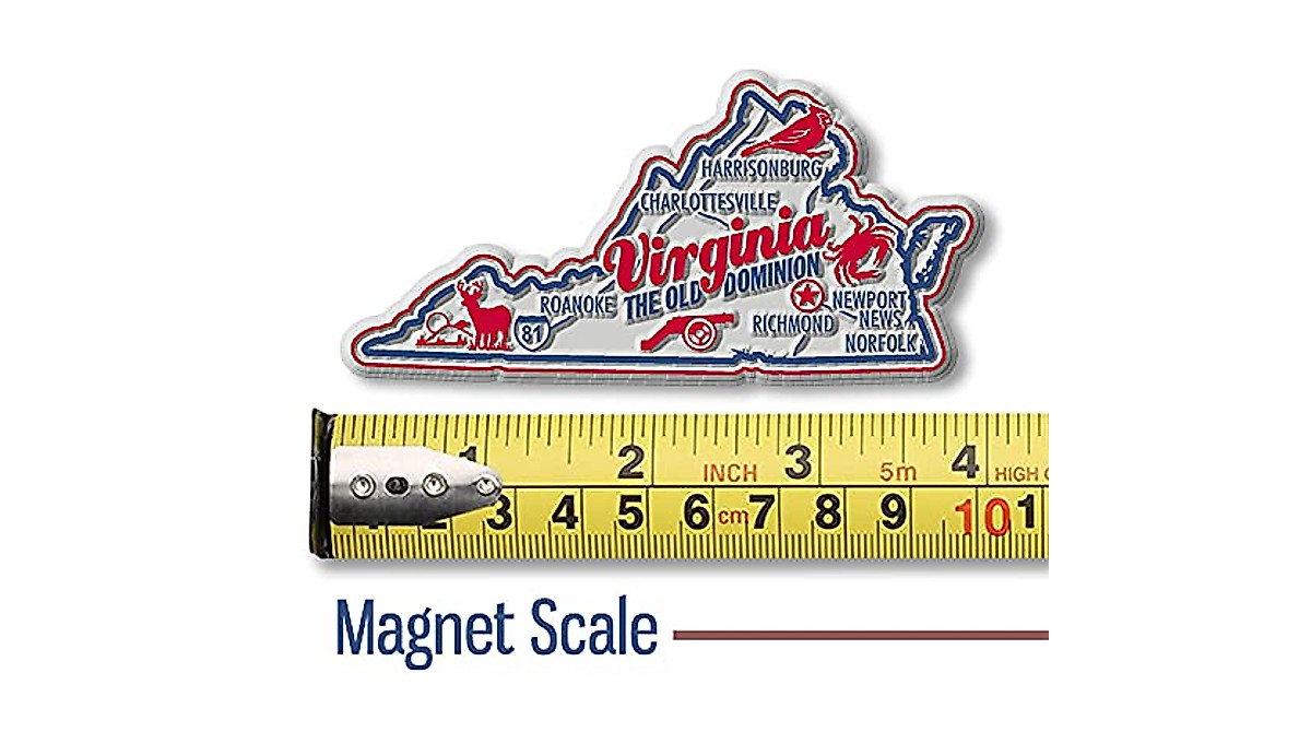Premium U.S. State Map Magnet Set - 51 Collectible Magnets