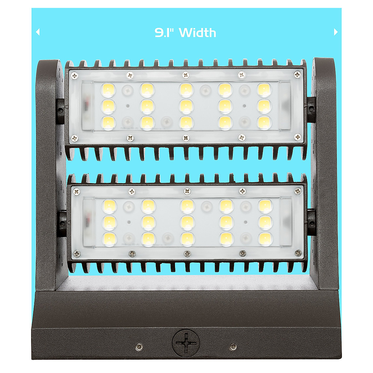 Westgate Lighting Rotatable LED Wall Packs 360 Degrees - Outdoor Lights Parking Yard - Waterproof IP65 - UL Listed - High Lumen 120-277V (80 Watt 3000K Warm White)