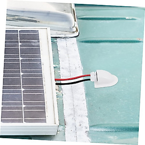 Yardwe 3pcs Dual Cable Entry Box Cable Gland Cable Entry Gland Holder Roof Wire Auto Wire Entry Gland Dual Holes Cable Entry Dual Hole Cable Entry Wire Cable Rv White Wiring Abs