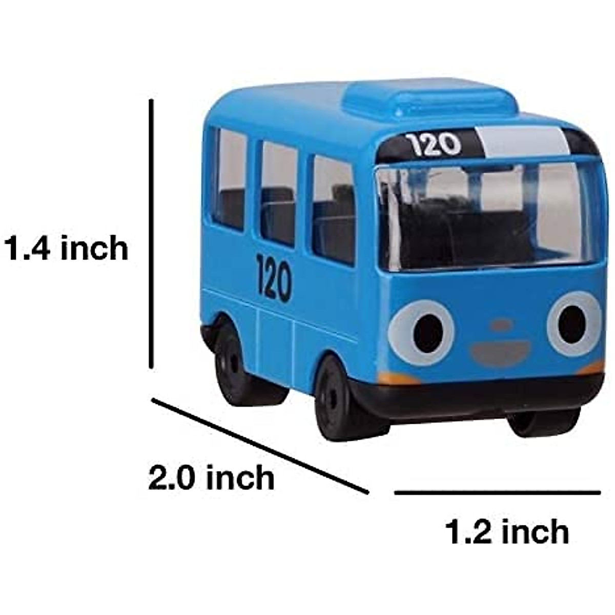 Tayo Mini Cars Toy for Kids - Metal Tayo The Little Bus and Friends Police car(Pat), Taxi(Nuri), Heart, Tayo, Rogi, Rani, Gani, BongBong, Kinder, Speed, Limited Toddlers and Kids Birthday Gift