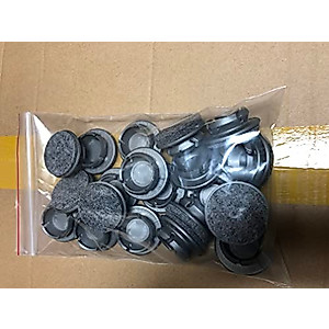 Quiet Glides with Dura Felt | 20 Count | Grey | Heavy Duty | Snaps On School Classroom Chairs and Desks | Eliminates Noise | Prevents Scuffs and Scratches