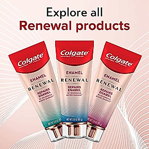 Colgate Enamel Renewal Enamel Repair Toothpaste with Whitening, Mint Whitening Toothpaste, 3 Oz