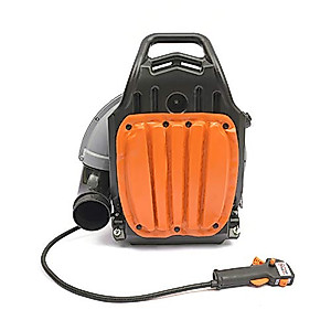 Petrol Backpack Leaf Blower, 65CC Single Cylinder 2-Stroke Air-Cooled Engine Leaf Blower Commercial Blower Gasoline Blower for Clearing Dust, Leaf & Snow, Patio/Deck/Garden Cleaning, Garage Dusting