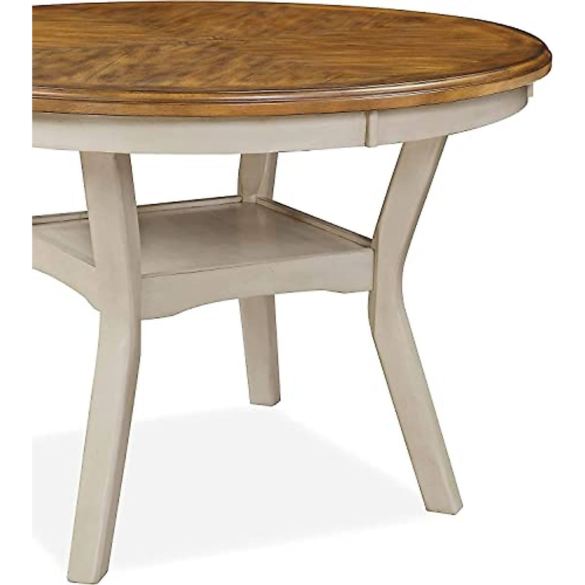 New Classic Furniture Mitchell 5-Piece Dining Set with 1 Table and 4 Chairs, Bisque/Brown