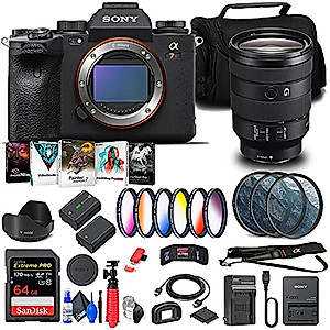 Sony Alpha a7R IIIA Mirrorless Digital Camera (Body Only) (ILCE7RM3A/B) + Sony FE 24-105mm f/4 Lens + 64GB Memory Card + Corel Photo Software + Case + NP-FZ100 Compatible Battery + More (Renewed)