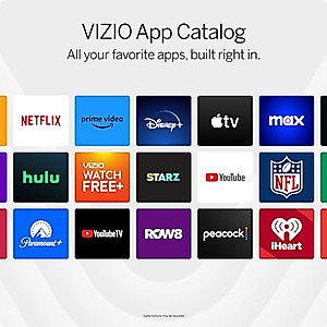 VIZIO 50" 4K Resolution HDR Smart TV, Dolby Vision HDR/HDR10+, WiFi 6 - (Renewed)
