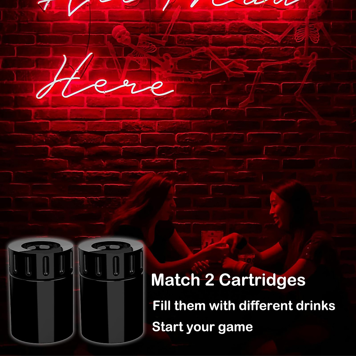 OUYOOLE Alcohol Shot Gun with 2 Cartridges Shotgun Tool Funny Gifts for White Elephant Bachelor Party Beverage Gun